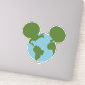 Mickey Earth Icon Sticker | Zazzle