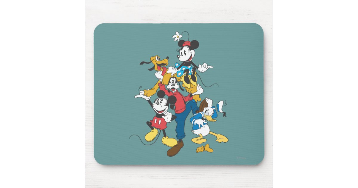Mickey & Friends | Classic Group Mouse Pad | Zazzle