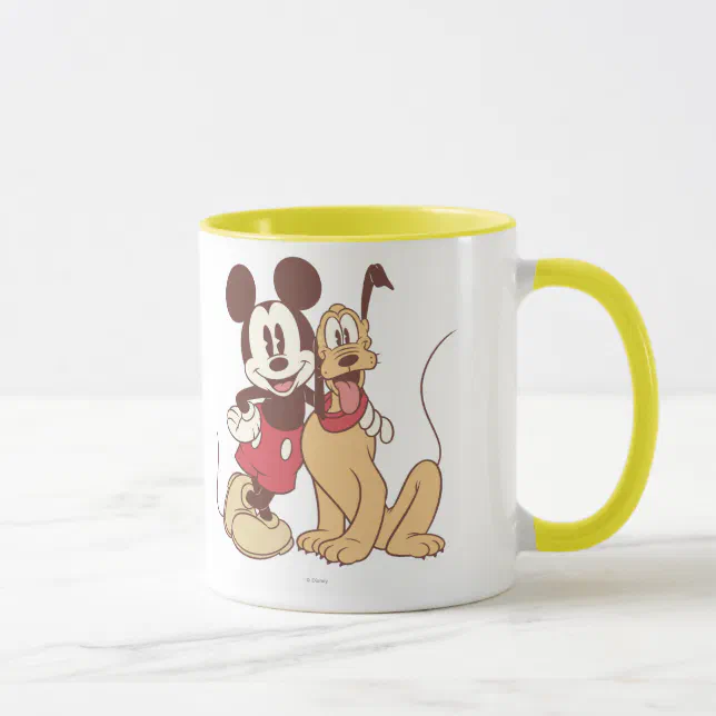 Mickey & Friends | Classic Mickey & Pluto Mug | Zazzle