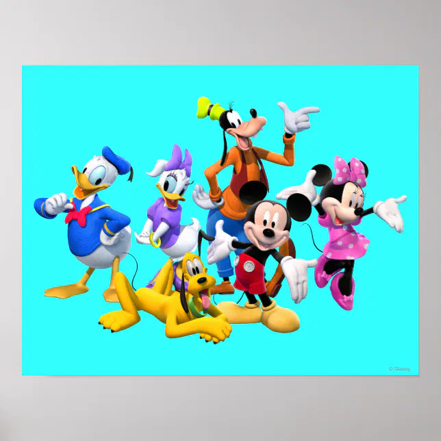 Mickey & Friends | Clubhouse Poster | Zazzle