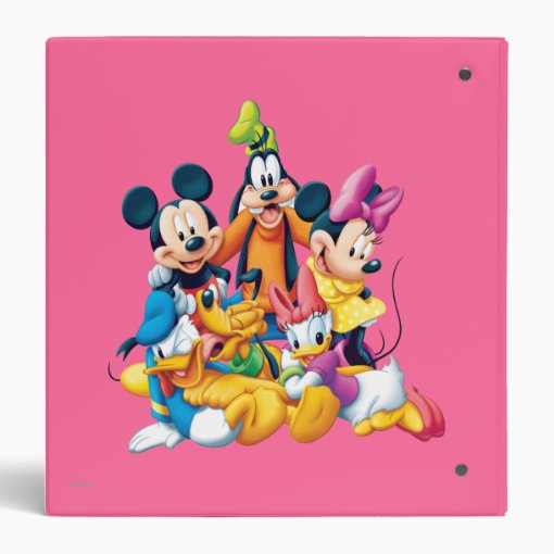 Mickey & Friends | Fab Five 3 Ring Binder | Zazzle