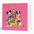 Mickey & Friends | Fab Five 3 Ring Binder | Zazzle.com