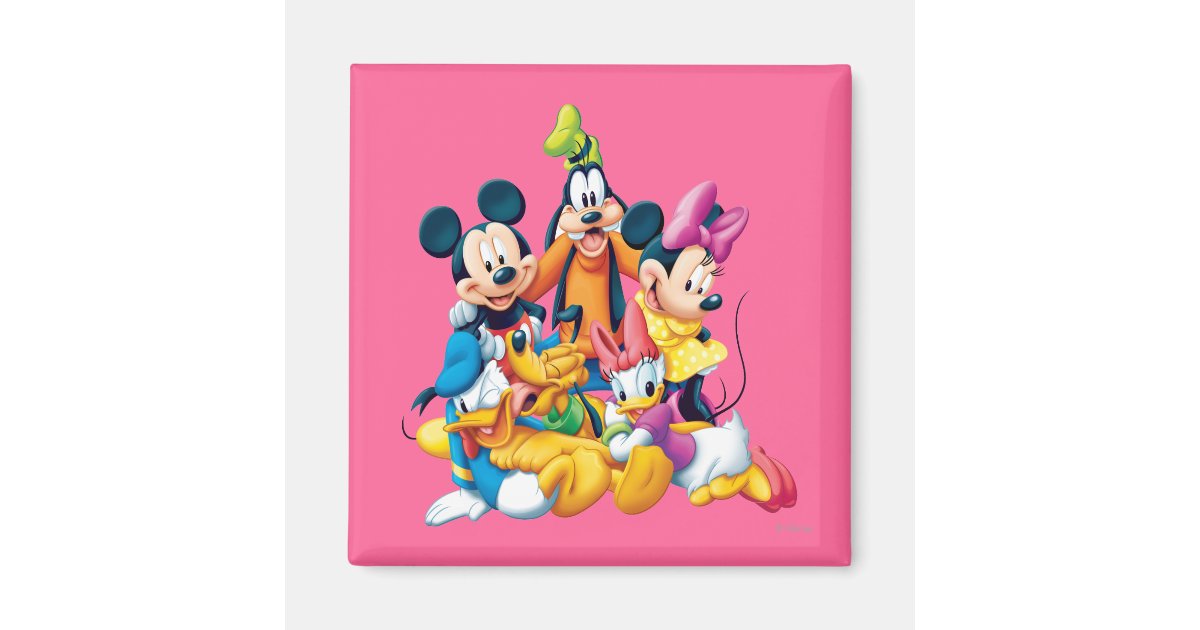 Mickey & Friends | Fab Five Magnet | Zazzle