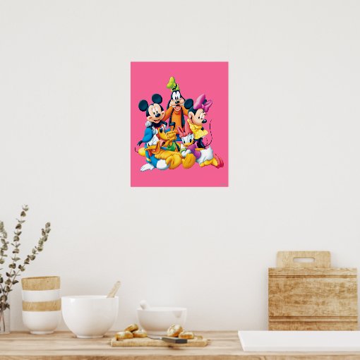 Mickey & Friends | Fab Five Poster | Zazzle