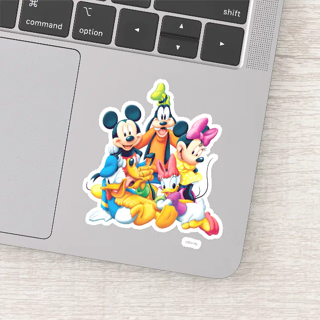 Mickey & Friends | Fab Five Sticker | Zazzle