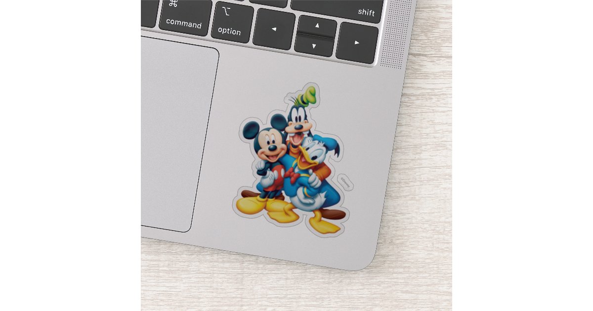 Mickey & Friends | Group Hug Sticker | Zazzle