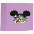 Mickey & Friends | Group in Mickey Ears Binder | Zazzle