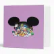 Mickey & Friends | Group in Mickey Ears Binder | Zazzle