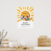 Mickey & Friends Sunshine Baby Shower Welcome Poster | Zazzle