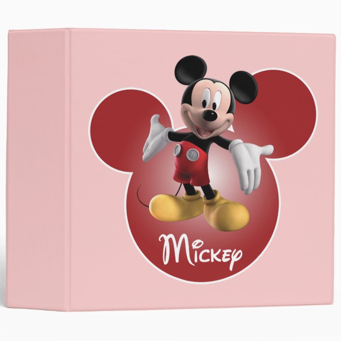 Mickey Mickey Clubhouse | Head Icon 3 Ring Binder | Zazzle.com