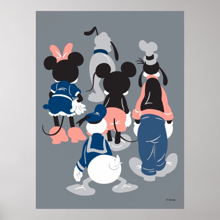 Mickey | Mickey Friend Turns 4 Poster | Zazzle