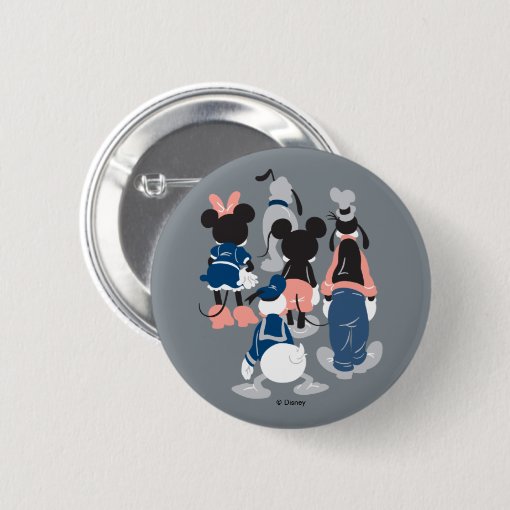 Mickey | Mickey Friend Turns Pinback Button | Zazzle