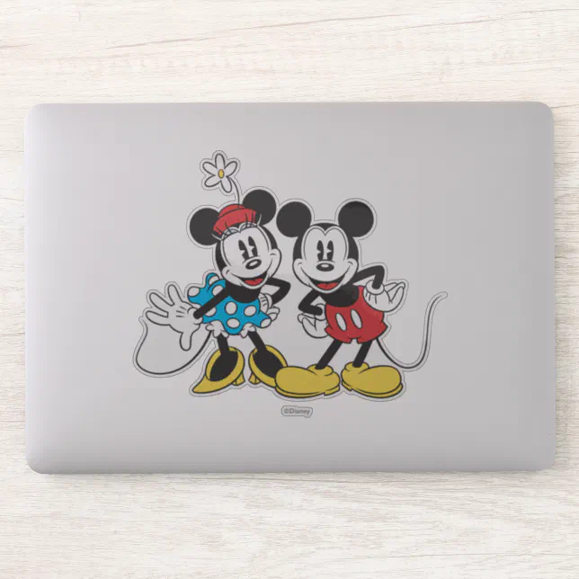 Mickey & Minnie | Classic Pair Sticker | Zazzle