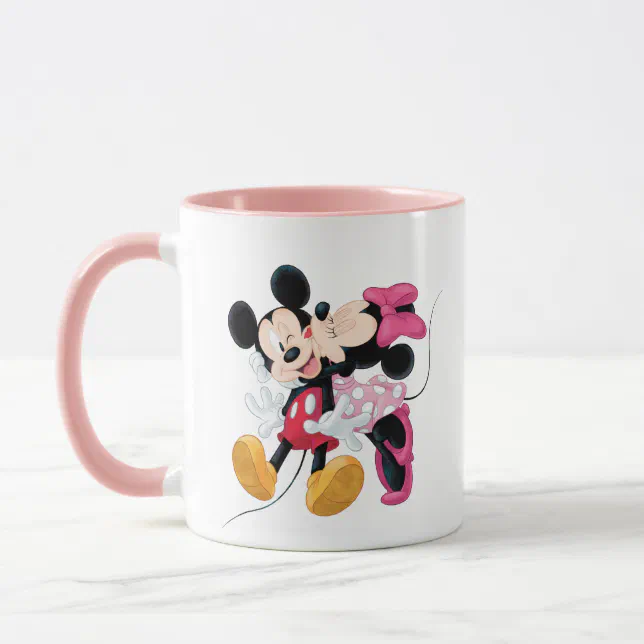 Mickey & Minnie | Valentine's Day Smooch Mug | Zazzle