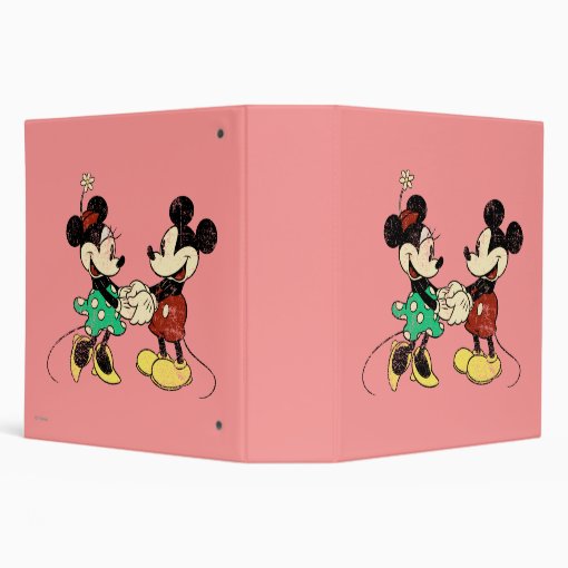 Mickey & Minnie | Vintage Binder | Zazzle