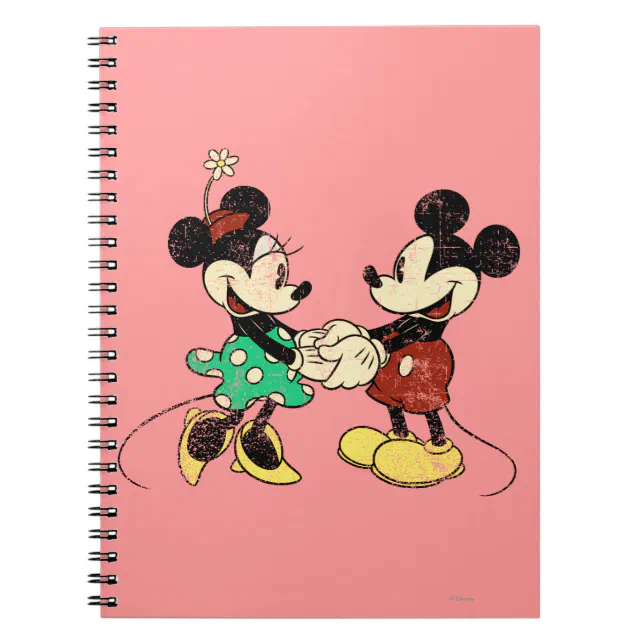 Mickey & Minnie | Vintage Notebook | Zazzle
