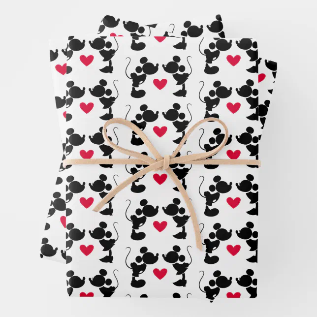 Mickey & Minnie Wedding Wrapping Paper Sheets | Zazzle