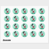 Mickey Mouse 3 Classic Round Sticker | Zazzle