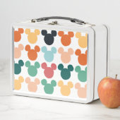 Mickey Mouse | A Colorful Repeating Logo Metal Lunch Box | Zazzle