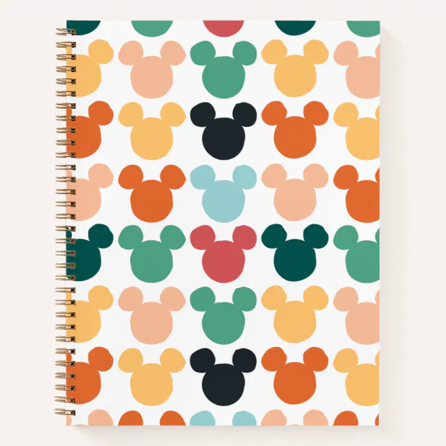 Mickey Mouse | A Colorful Repeating Logo Notebook | Zazzle