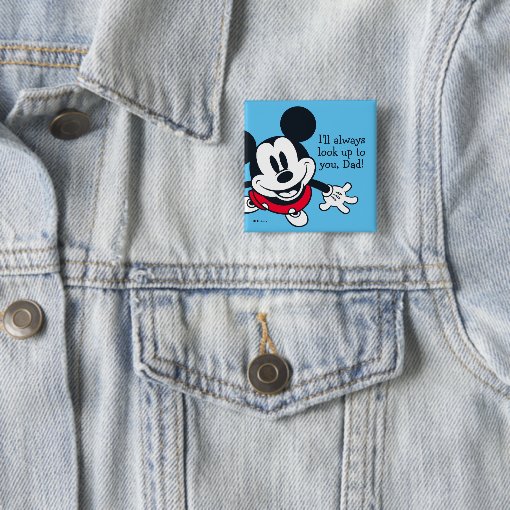 Mickey Mouse | Always Look Up To You Button | Zazzle