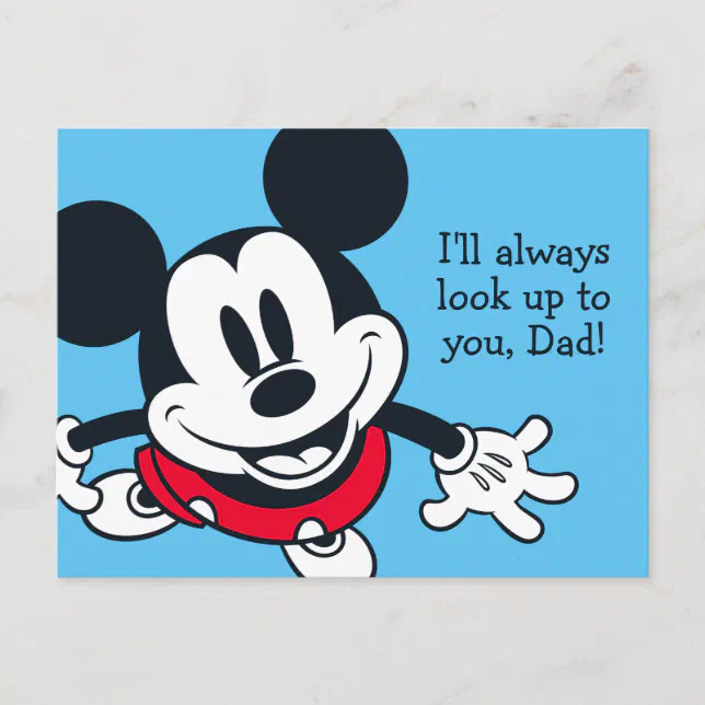 Mickey Mouse | Always Look Up To You Postcard | Zazzle