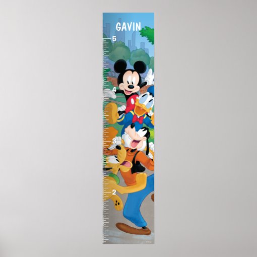 Mickey Mouse and Friends | Growth Chart | Zazzle