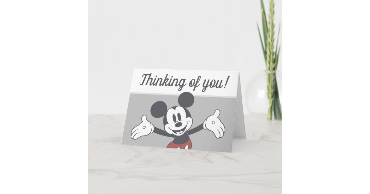 Mickey Mouse Arms Wide Card | Zazzle