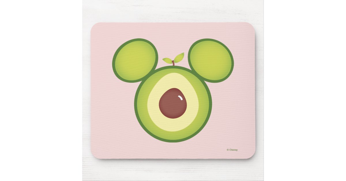 Mickey Mouse Avocado Icon Mouse Pad | Zazzle