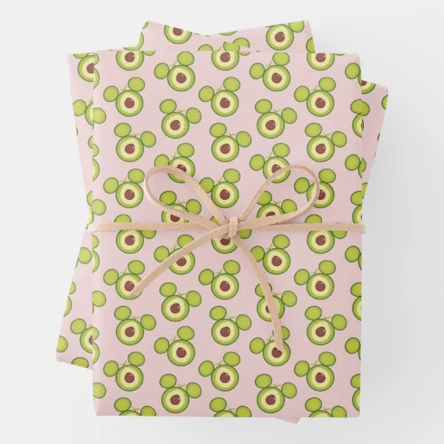 Mickey Mouse Avocado Icon Wrapping Paper Sheets | Zazzle