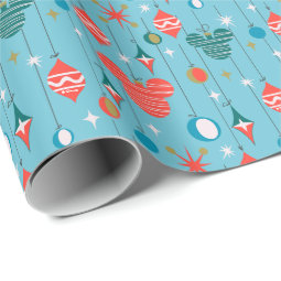 Mickey Mouse Christmas Ornament Pattern Wrapping Paper | Zazzle