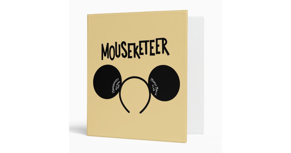 Mickey Mouse Club Ears Binder | Zazzle