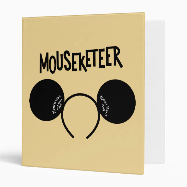 Mickey Mouse Club Ears Binder | Zazzle