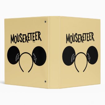 Mickey Mouse Club Ears Binder | Zazzle