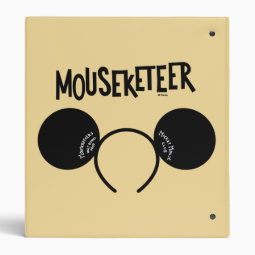 Mickey Mouse Club Ears Binder | Zazzle