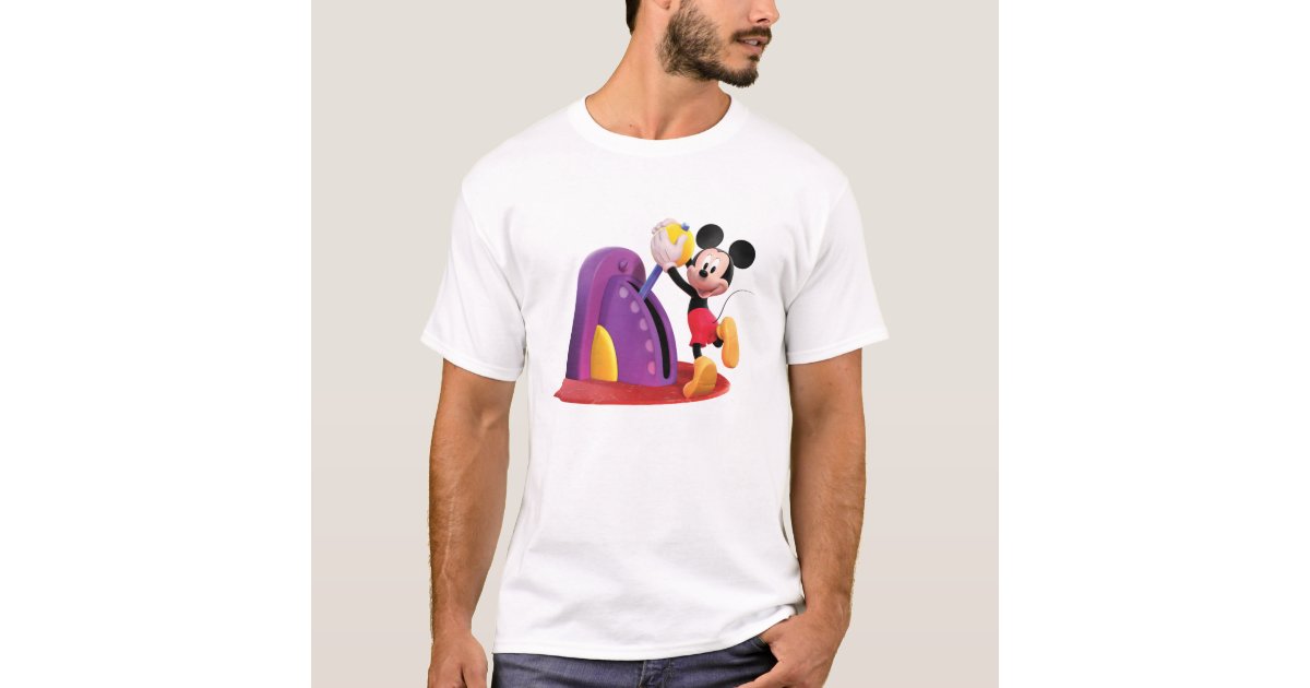 Mickey Mouse Clubhouse | Pulling Lever T-Shirt | Zazzle