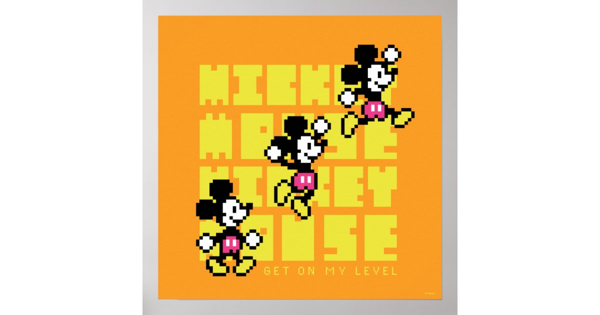Mickey Mouse Double Jump Poster | Zazzle