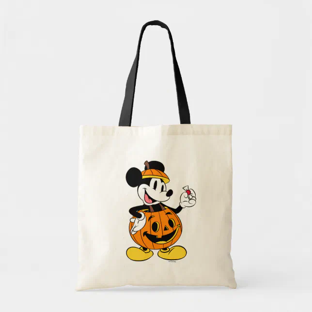 Mickey Mouse Dressed as a Pumpkin Tote Bag | Zazzle