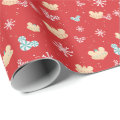 Mickey Mouse | Festive Christmas Pattern Wrapping Paper | Zazzle