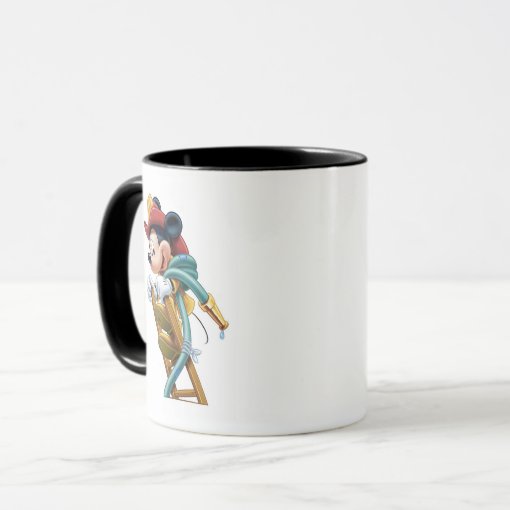 Mickey Mouse Fireman on Ladder Mug | Zazzle