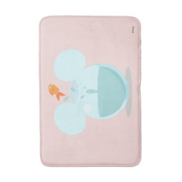 Mickey Mouse Fish Bowl Icon Bath Mat | Zazzle
