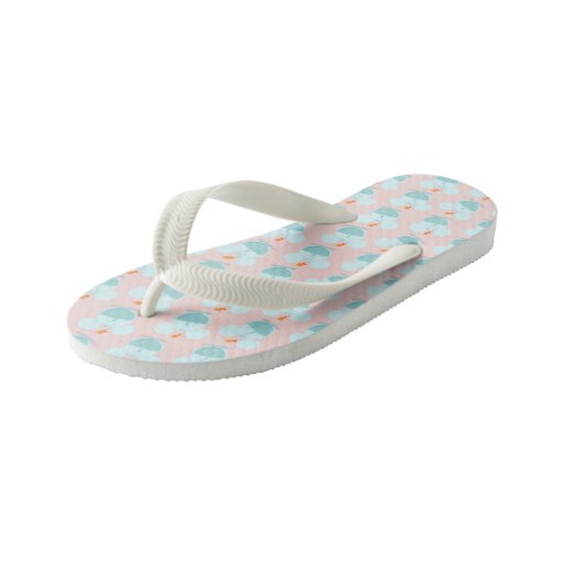 Mickey Mouse Fish Bowl Icon Kid's Flip Flops | Zazzle