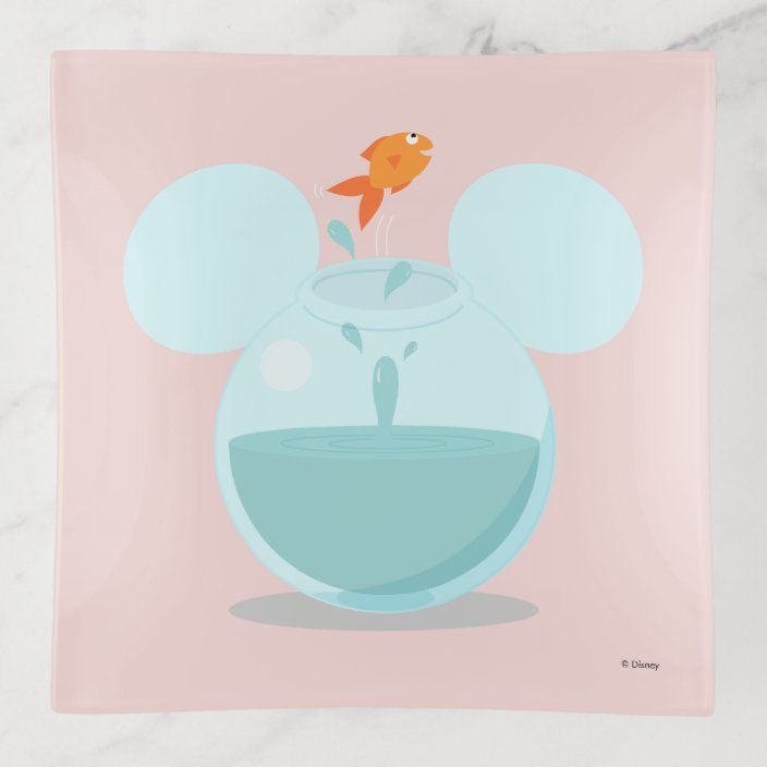 Mickey Mouse Fish Bowl Icon Trinket Tray | Zazzle.com