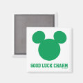 Mickey Mouse Good Luck Charm | St. Patrick's Day Magnet | Zazzle