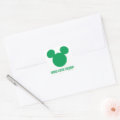 Mickey Mouse Good Luck Charm | St. Patrick's Day Square Sticker | Zazzle