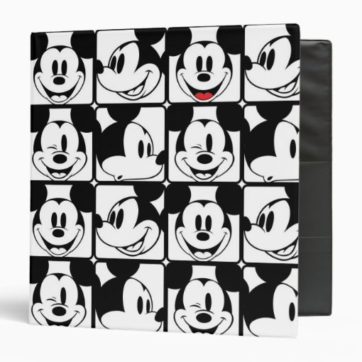 Mickey Mouse | Grid Pattern Binder | Zazzle