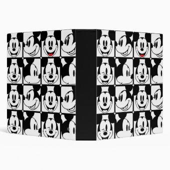 Mickey Mouse | Grid Pattern Binder | Zazzle