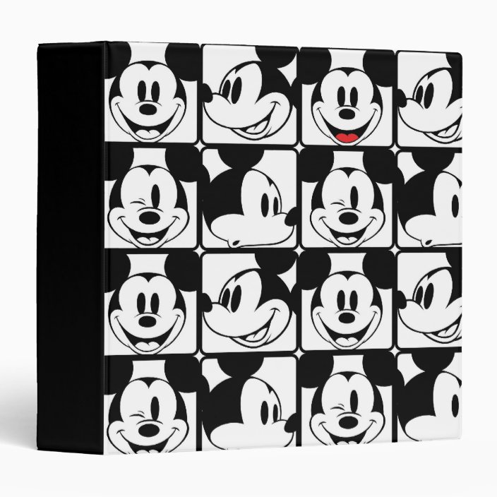Mickey Mouse | Grid Pattern Binder | Zazzle.com