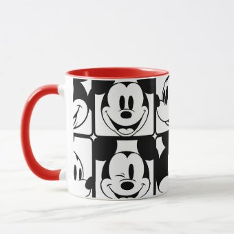 Mickey Mouse | Grid Pattern Mug | Zazzle