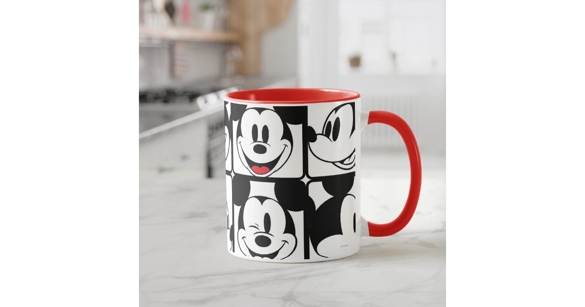 Mickey Mouse | Grid Pattern Mug | Zazzle